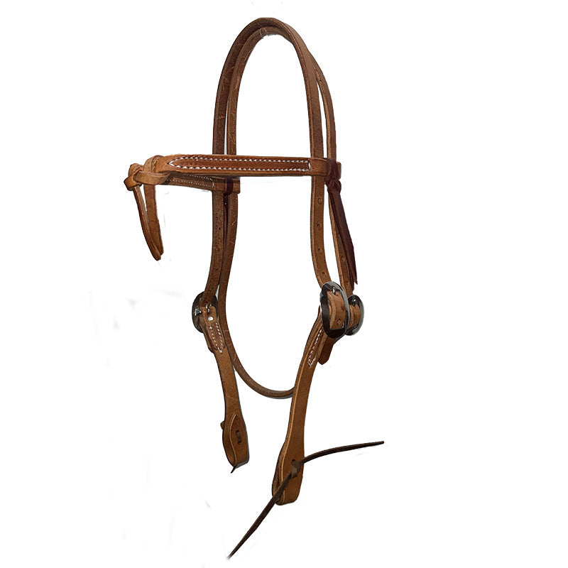 Ezy Ride Knotted Brow Bridle w Stainless Steel – Marsh Carney Saddlery