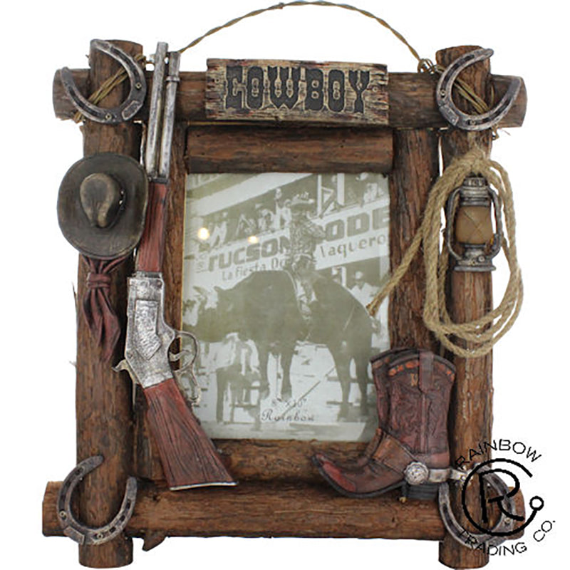 Cowboy w Rifle Frame 8x10in – Marsh Carney Saddlery